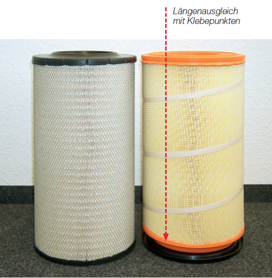 03/2013 - MAHLE LX 1025 air filter element—designed for two housing heights